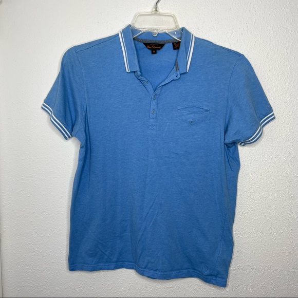 Ben Sherman | Shirts | The Original Ben Sherman Blue Polo Shirt In Size ...